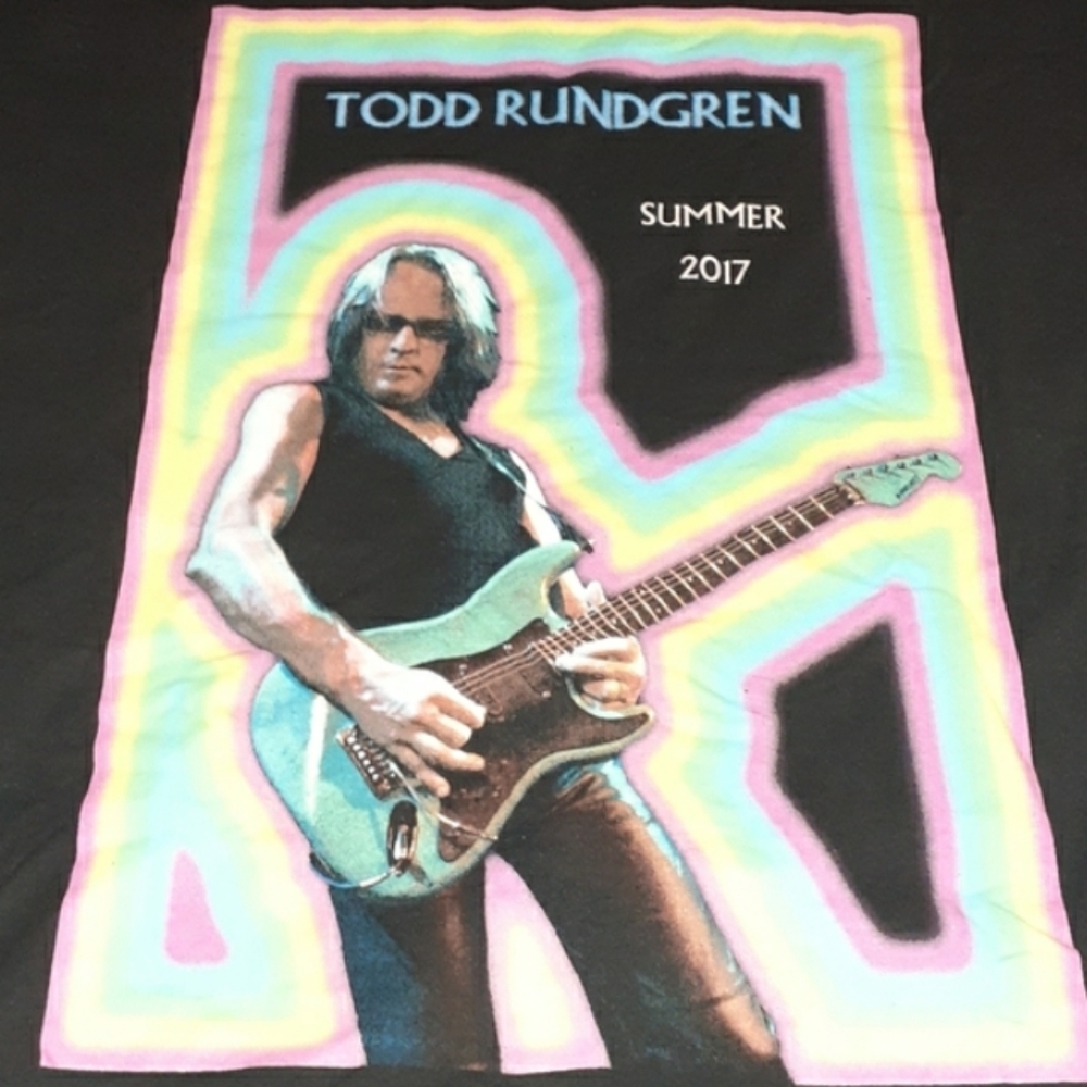 2017 Vip Todd Rundgren Tour Shirt Classic Rock Vintag… - Gem